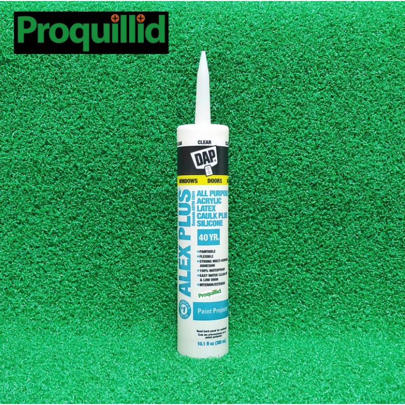 Jual LEM DAP ALEX PLUS CLEAR ACRYLIC LATEX CAULK PLUS SILICONE 10.1 OZ ...