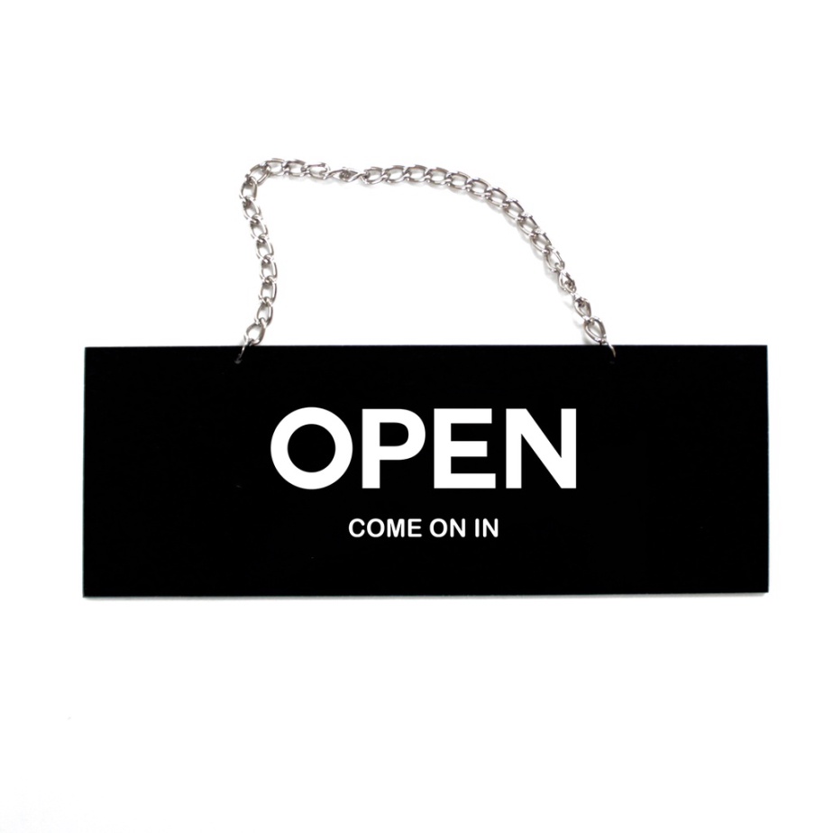 Jual Sign board open closed 8x22 cm - open close sign - papan open ...
