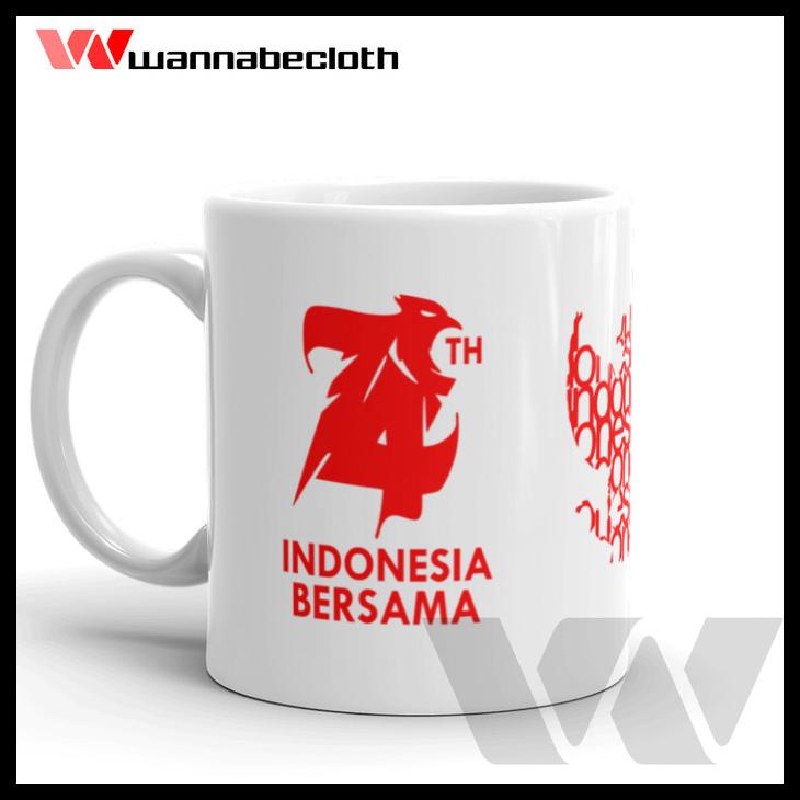 Jual GELAS MUG 17 AGUSTUS 74 TAHUN INDONESIA MERDEKA BERSAMA MUG ...