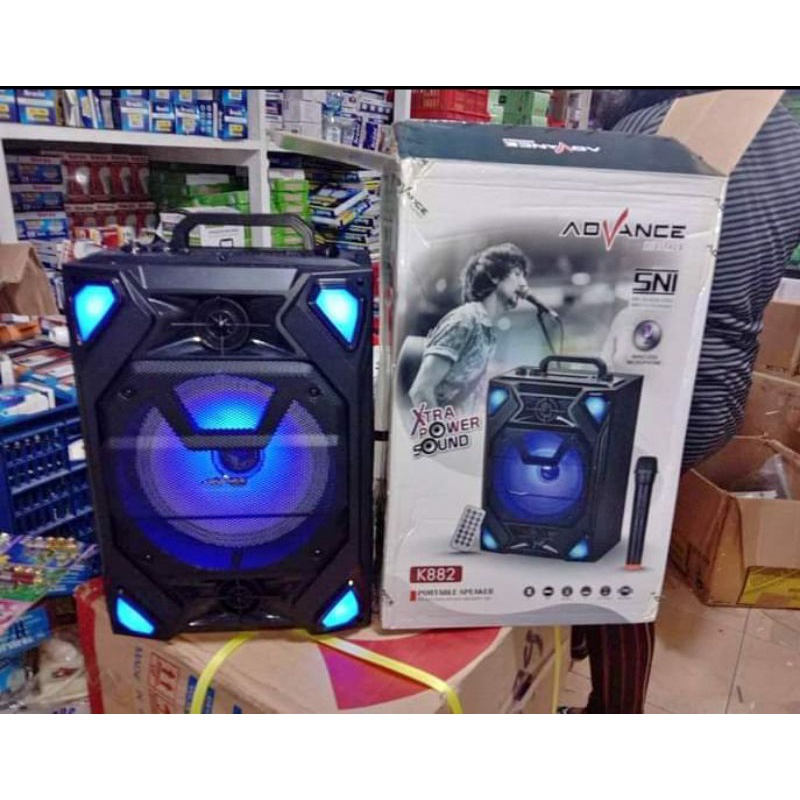 Jual Speaker Karaoke Bluetooth Portabel Advance k882 | Shopee Indonesia