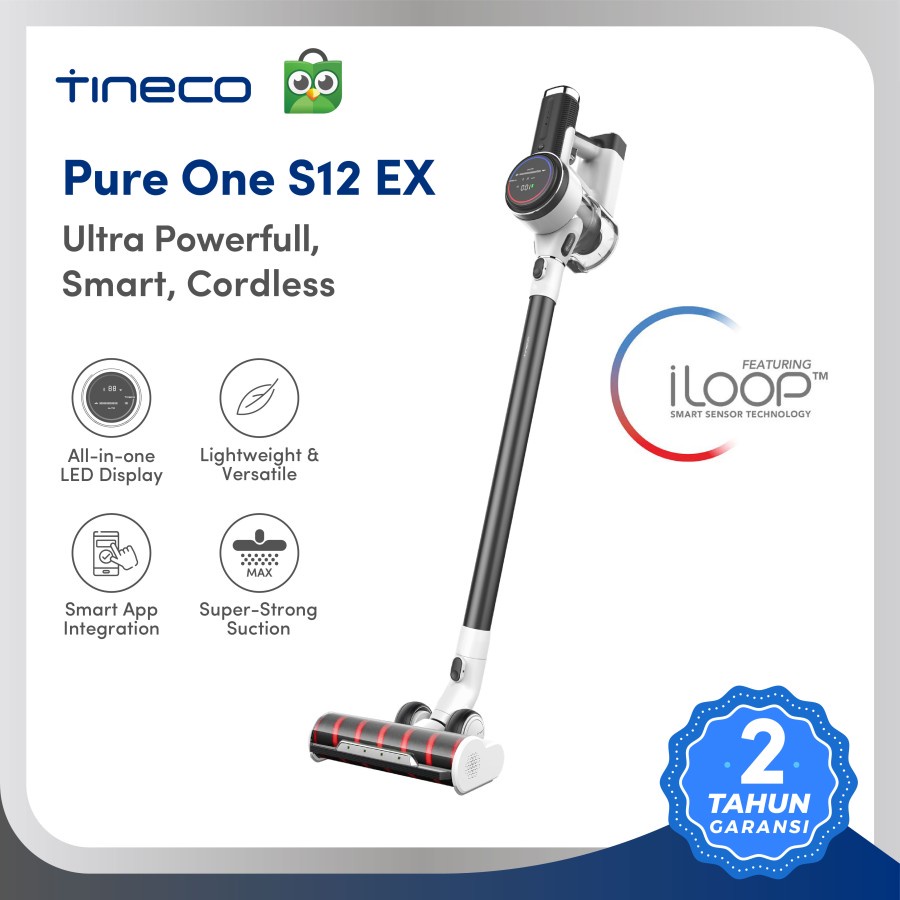 Jual Tineco Pure ONE S12 EX Smart Power Cordless Stick Handheld Vacuum ...