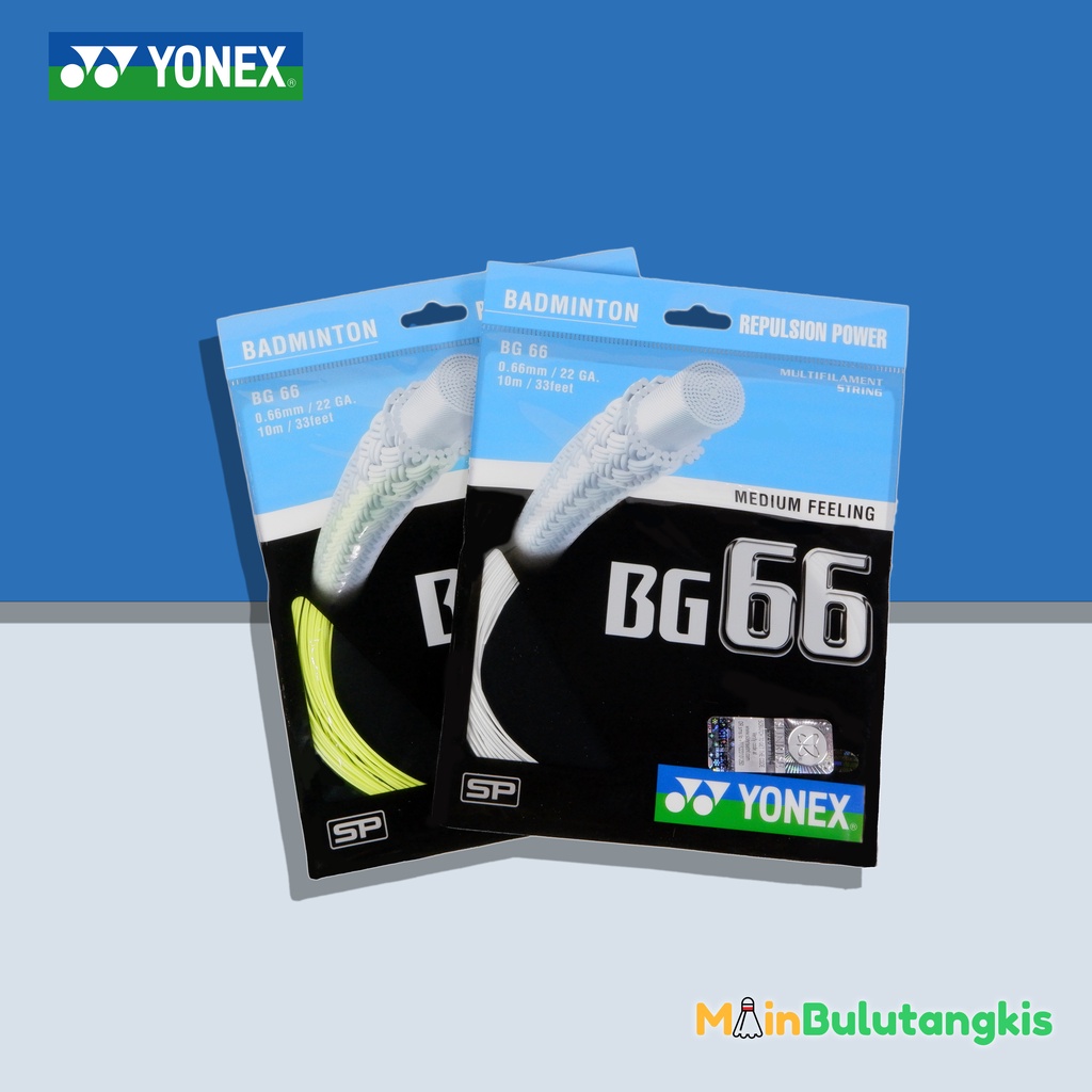 Jual Senar Raket Badminton / Senar Bulutangkis Yonex BG 66 Original 100 ...