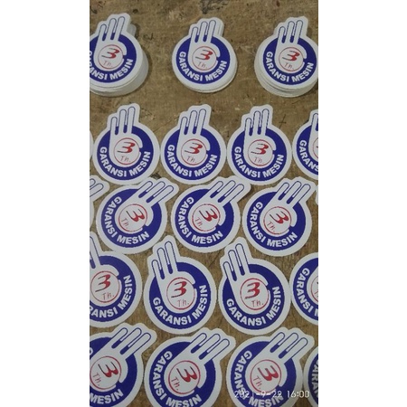 Jual Sticker Garansi Mesin 3th Yamaha Sticker Murah 3 Tahun Garansi ...