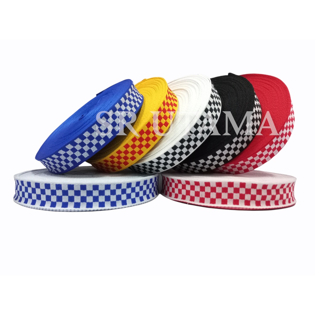 Jual Pita List Bisban / Checkerboard / Webbing kotak - Kotak Uk : 2,5 ...