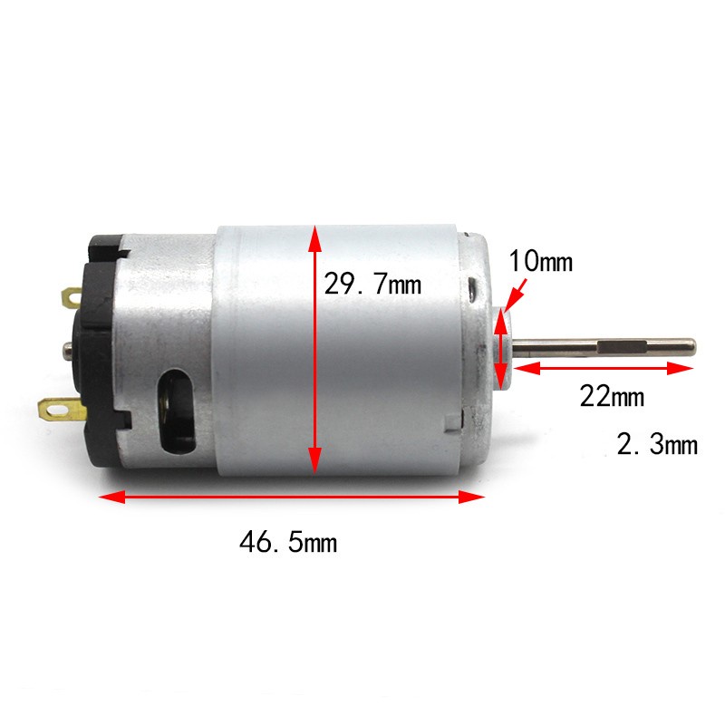 Jual Dinamo Motor Round shaft 395 DC 6-12V (395BX) | Shopee Indonesia