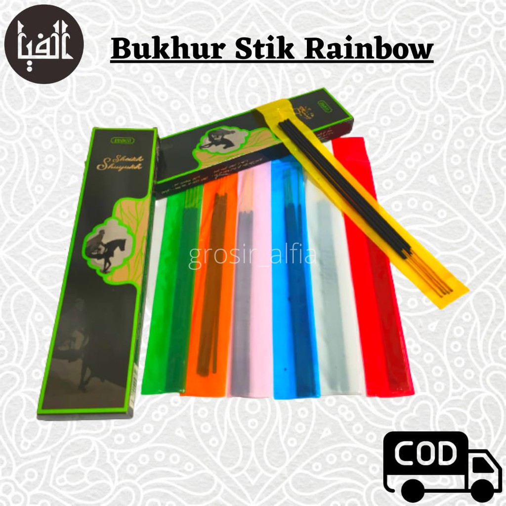 Jual Bukhur Stik Buhur Rainbow Bakhour Lidi Albakrie Dupa Pengharum ...