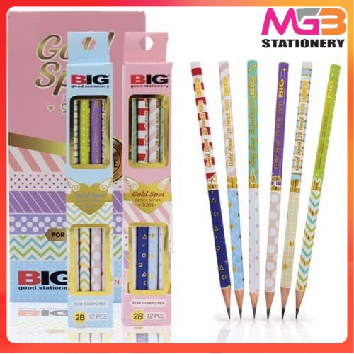 Jual Pensil 2B BIG 9201 Gold Spot - MGB | Shopee Indonesia