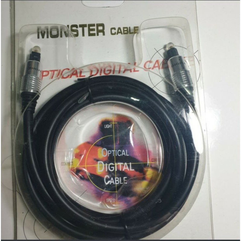 Jual kabel audio digital optical monster 2 meter | Shopee Indonesia