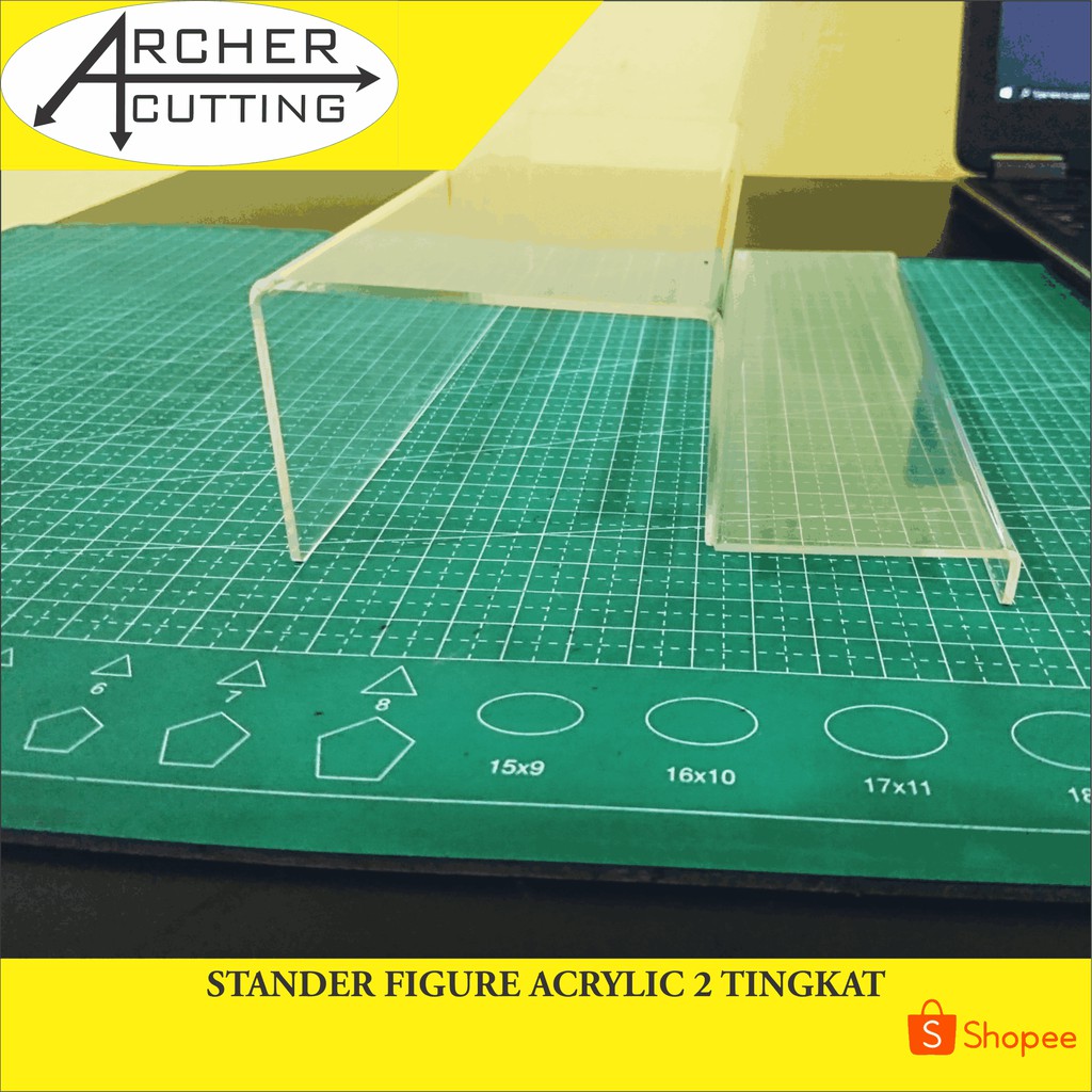 Jual STANDER / STAND DISPLAY FIGURE AKRILIK 2 TINGKAT TANGGA AKRILIK ...