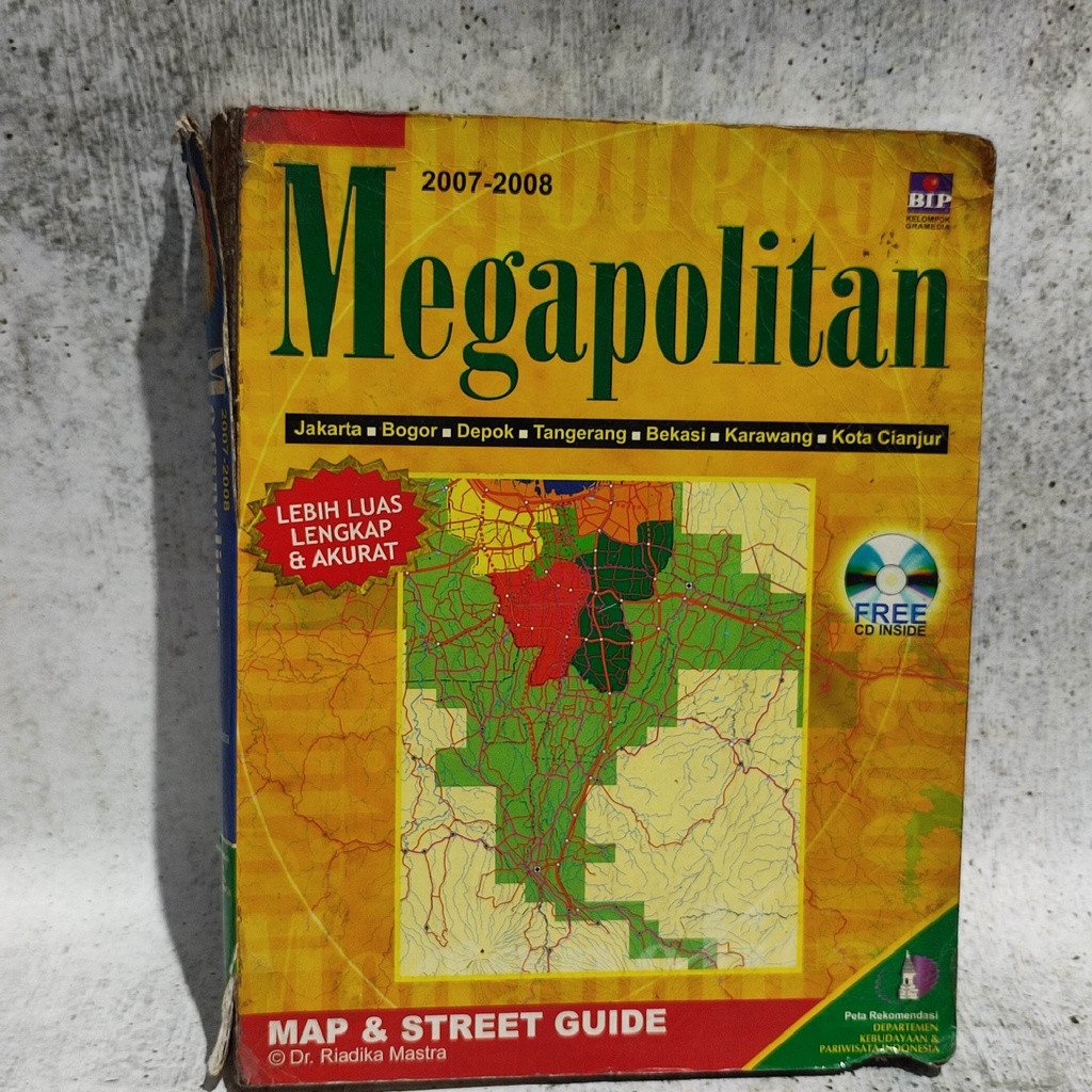Jual Buku Megapolitan 2007 2008 Map Street Guide | Shopee Indonesia