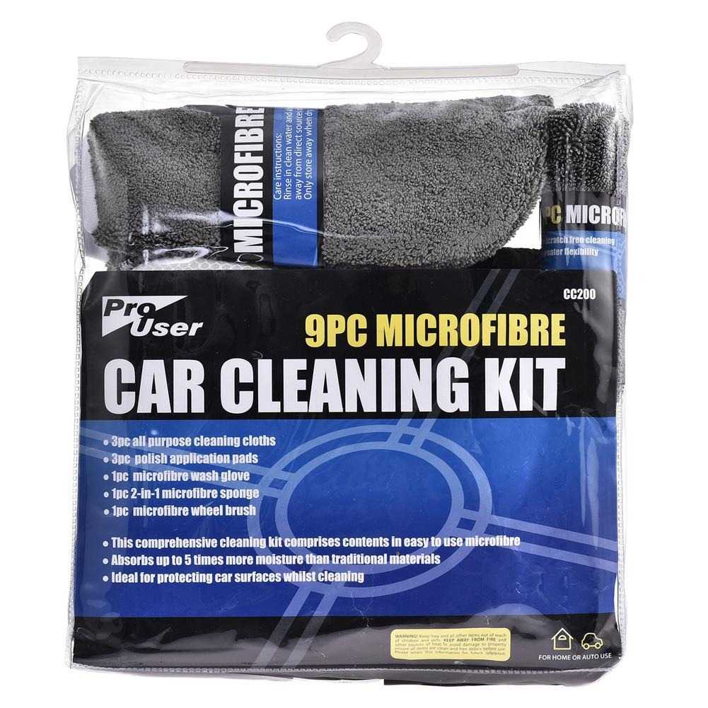 Jual ProUser Car Wash Cleaning Kit Spons Cuci Mobil 9 PCS - CC200 ...