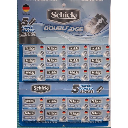 Jual SILET SCHICK DOUBLE EDGE ( 1 PACK ISI 5 PCS ) | Shopee Indonesia
