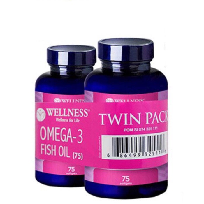 Jual Wellness Omega 3 Fish Oil 1000mg 75 Softgels (2Btl) | Shopee Indonesia