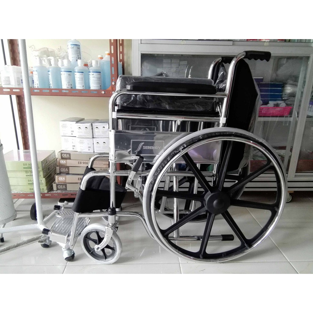 Jual Kursi roda Merk serenity Ban resing/alat bantu jalan murah ...