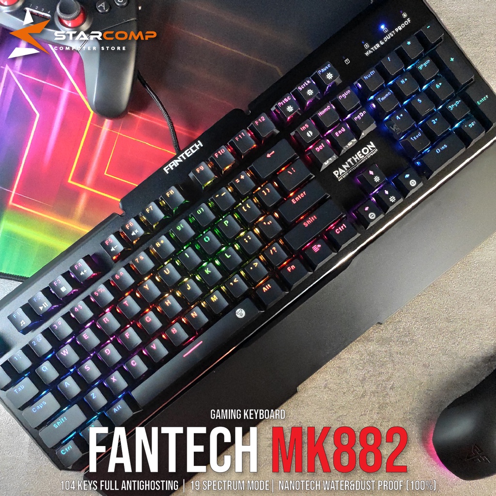 Jual Keyboard Mechanical Fantech Pantheon MK882 | Shopee Indonesia