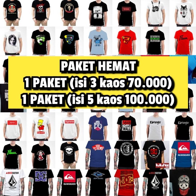 Jual Kaos Distro random 100RB DAPAT 5 KAOS / OBRAL Kaos Oblong / STOK ... Jual Kaos Distro random 100RB DAPAT 5 KAOS / OBRAL Kaos Oblong / STOK ...