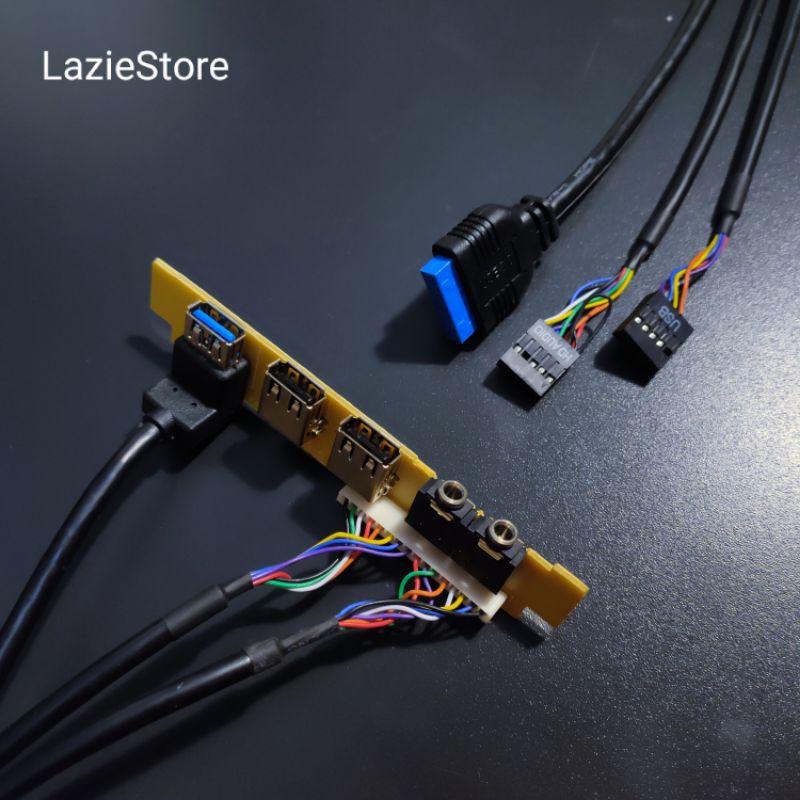 Jual Kabel Front Panel USB 3.0 + USB 2.0 + Port HD Audio Casing PC ...