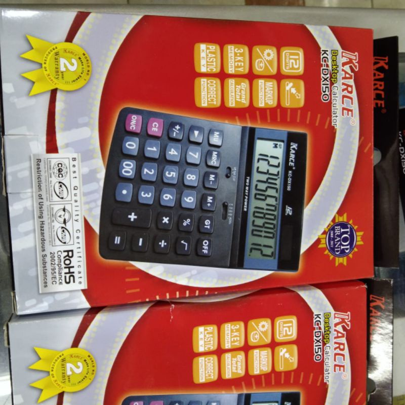Jual KARCE DESKTOP CALCULATOR KC DX 150 MARK UP FUNCTION ORIGINAL 12 ...