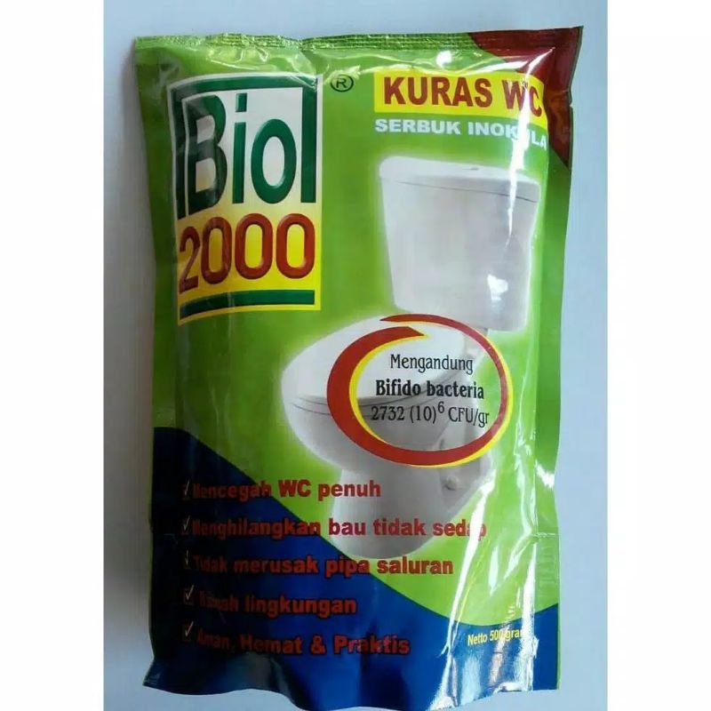 Jual BIO 2000 KURAS WC/TOILET 500g | Shopee Indonesia