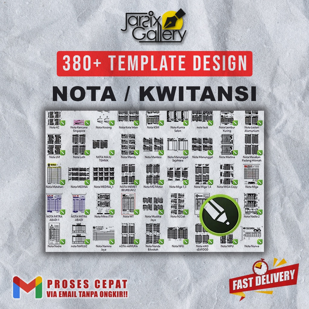Jual 380+ Template Design NOTA Format CorelDraw CDR Editable + Bonus ...