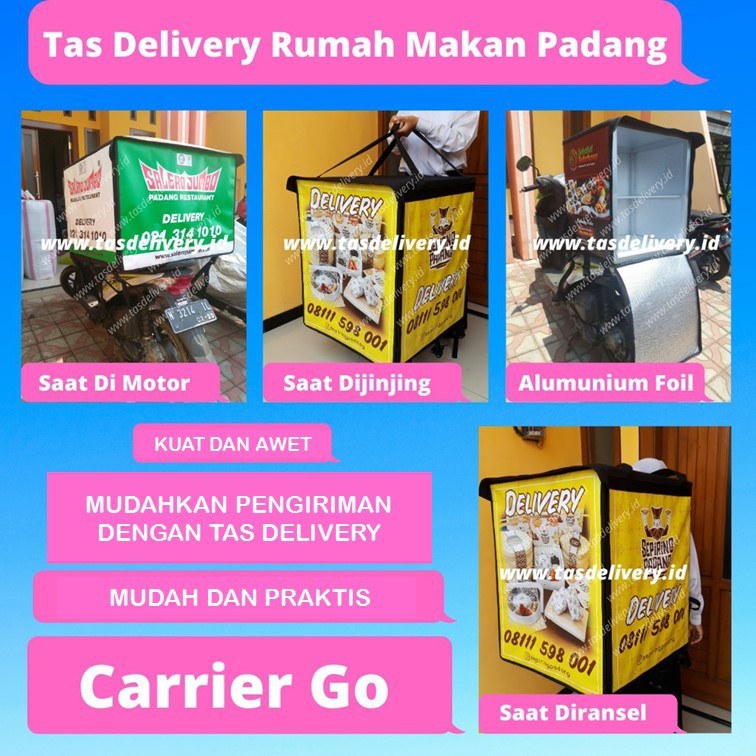 Jual CARRIER - Box Motor Rumah Makan Padang, Tas Motor / Tas Delivery ...