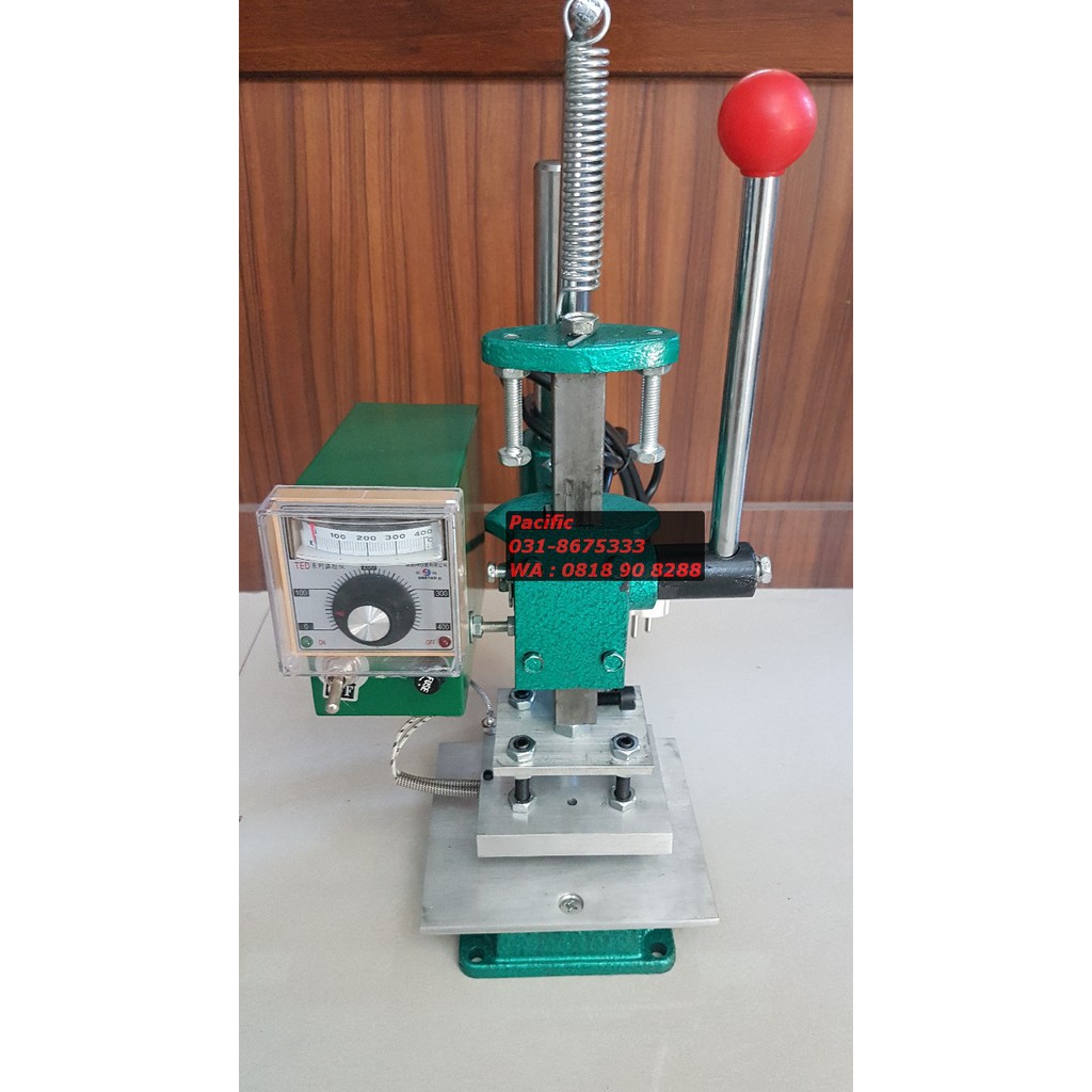 Jual Mesin Hot Press Logo pada Kulit Leather Embos Machine Manual ...