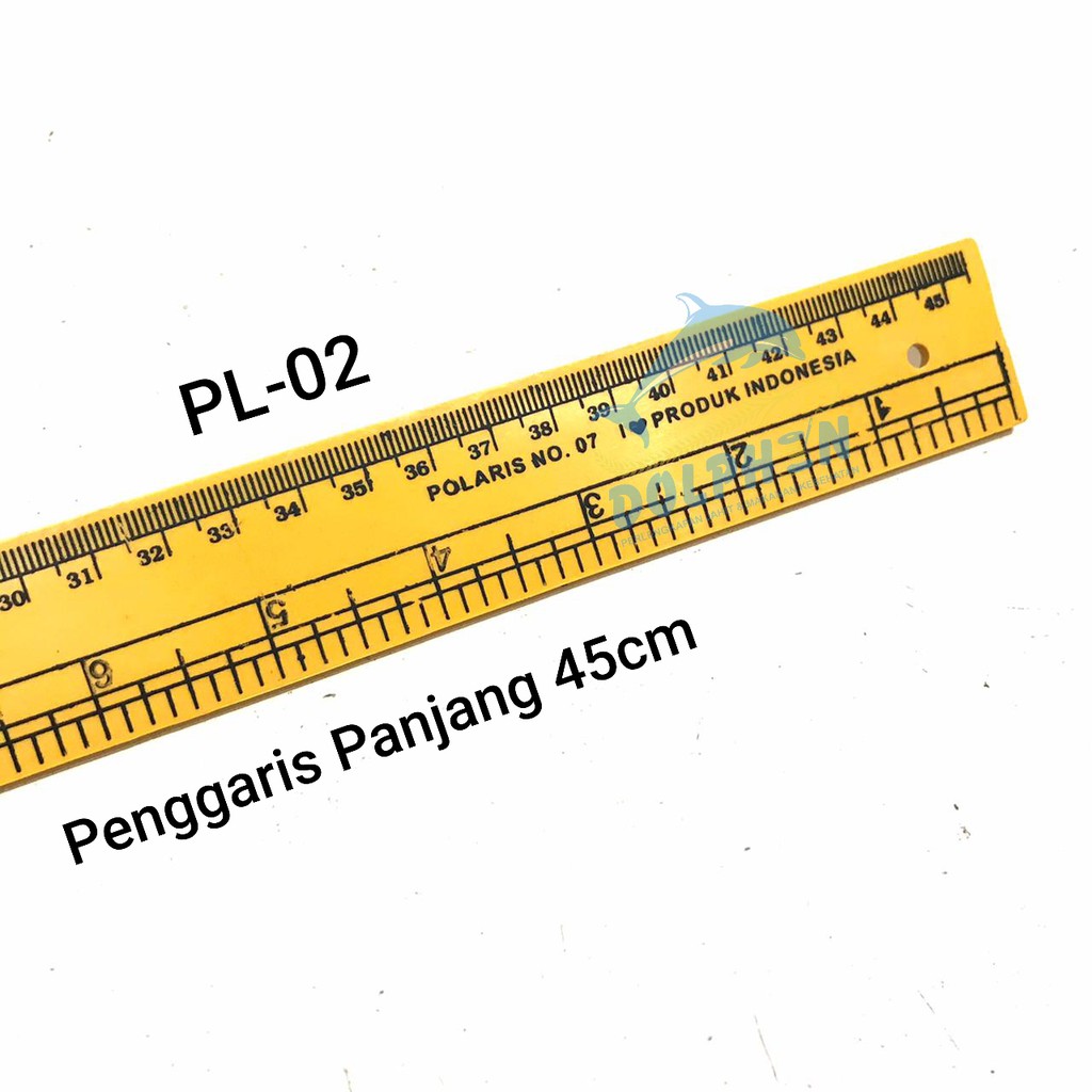 Jual PL-02 Penggaris Pola Lurus Panjang 45 cm Polaris | Shopee Indonesia