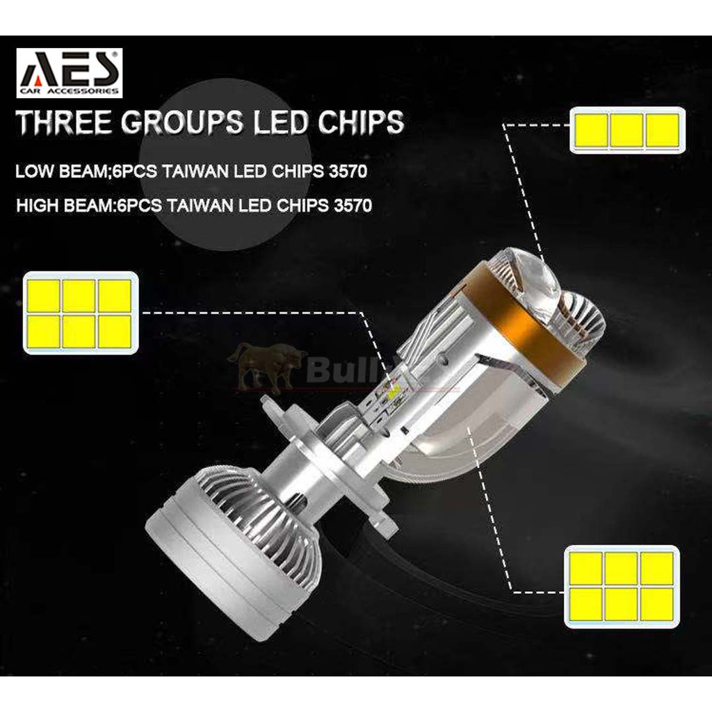Jual Bilens LED Projector Lens Biled AES H4 Hyperboloid Ultimate H4 Bi ...