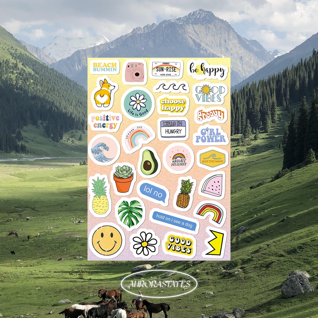 Jual STICKER AESTHETIC | STIKER HP | MINI STICKER | STICKER TUMBLER ...