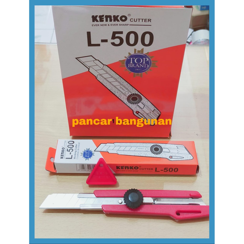 Jual CUTTER KENKO L-500 - PISAU CUTTER KENKO L-500 - CUTTER KNIFE ...