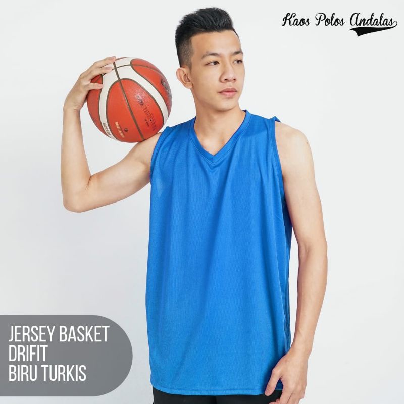 Jual TANK TOP PRIA BAJU OLAHRAGA POLOS JERSEY BASKET BAHAN DRYFIT WARNA ...