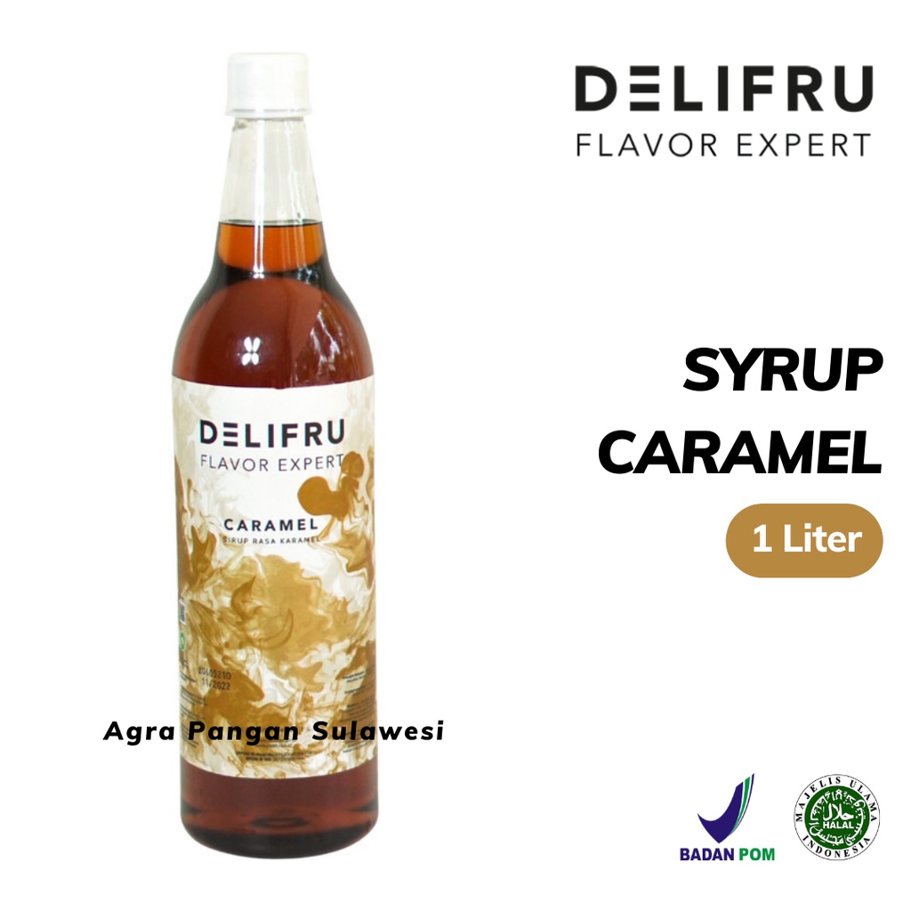 Jual Syrup Caramel Delifru Sirup Karamel Premium 1 L 1000 Ml Flavor