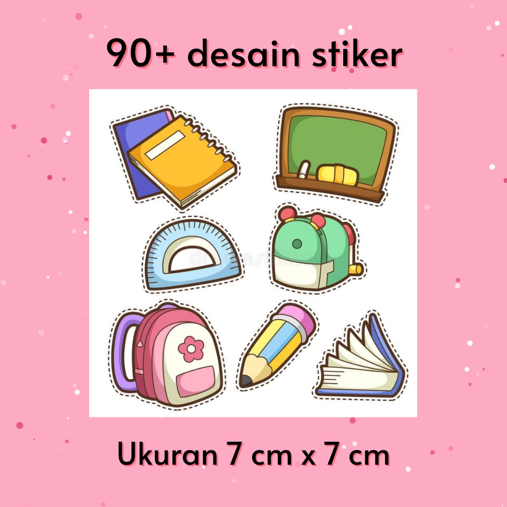 Jual Sticker Aesthetic School Edition / Stiker Estetik 7x7 cm / Stiker ...