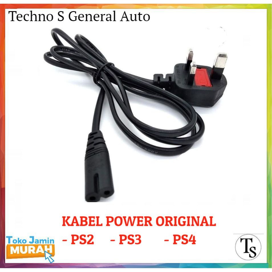 Jual Kabel Power PS4 Slim - PS4 Fat - PS4 Pro - PS3 - PS2 Original ...