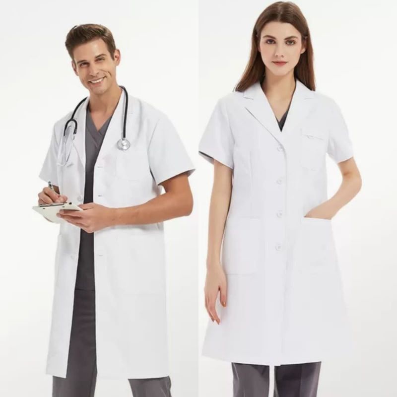 Jual Jas Lab Lengan Pendek / Jas Laboratorium / Jas Praktek Mahasiswa ...