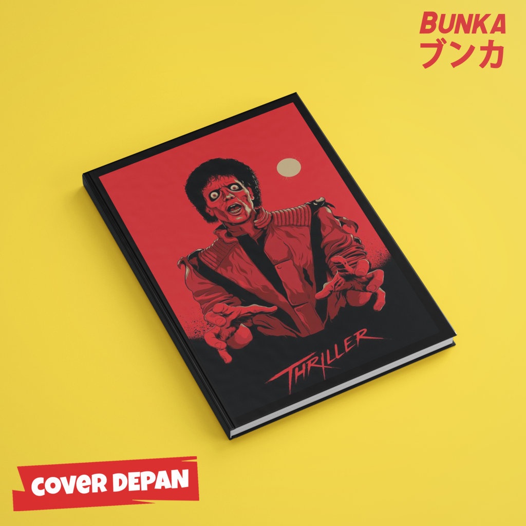 Jual Notebook 80's Michael Jackson Thriller Hardcover A5 Buku Tulis ...