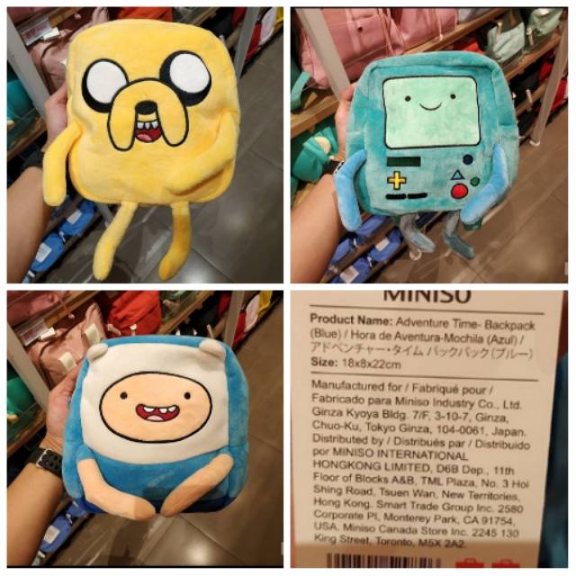 Jual MINISO ORIGINAL | 3wrn ADVENTURE TIME BACKPACK | Shopee Indonesia
