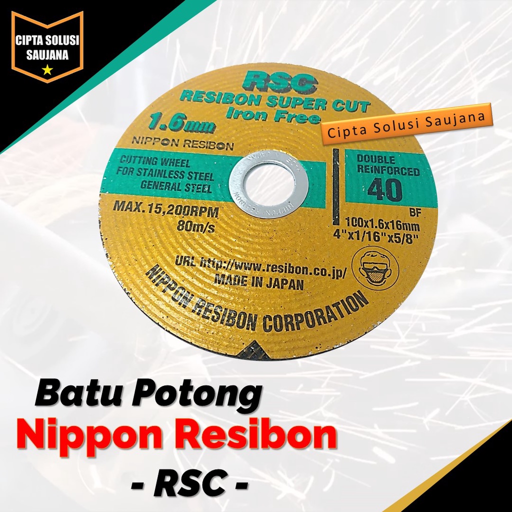 Jual NIPPON RESIBON SUPER CUT BATU POTONG 4 IN MATA GERINDA POTONG BESI ...