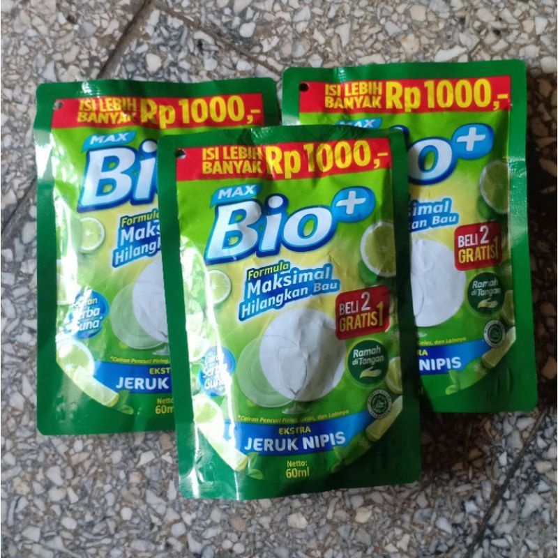 Jual MAX Bio+ 50ml sabun cuci piring paling murah harga satuan tanpa ...