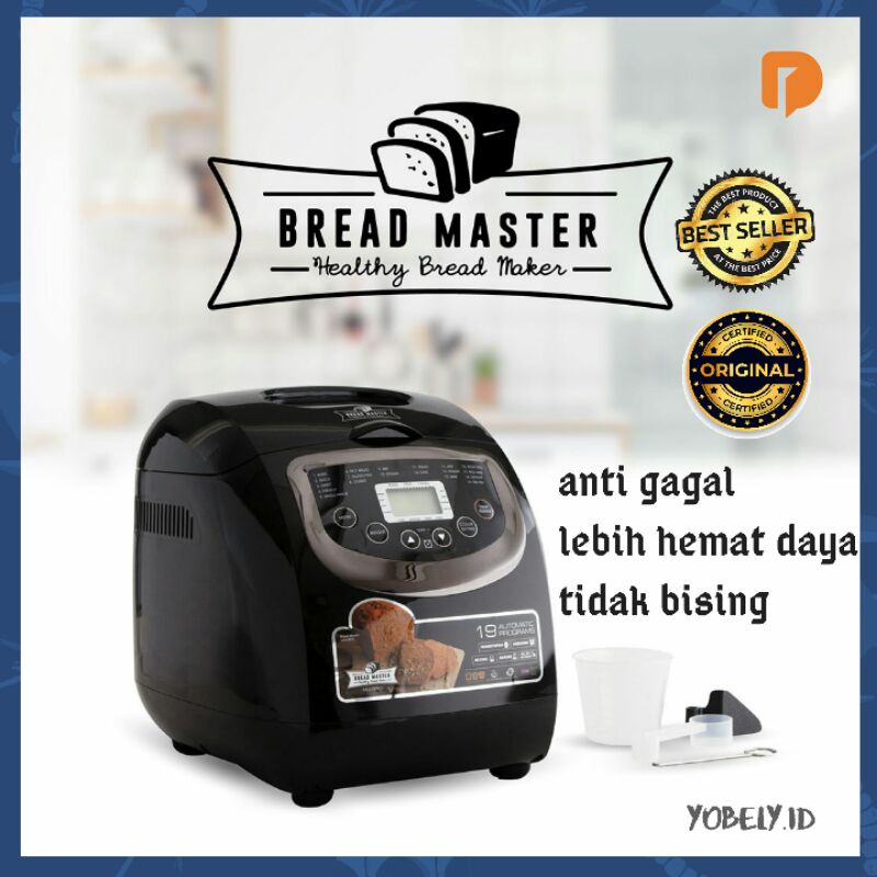 Jual BREAD MAKER BREAD MASTER MESIN PEMBUAT ROTI OTOMATIS ORIGINAL BREADMASTER MULTIPRO | Shopee ...