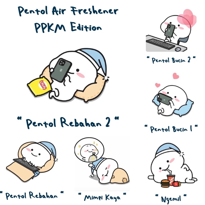 Jual Syscent Air Freshener Stiker Karakter Pentol Parfum Mobil Pewangi Ruangan Pewangi