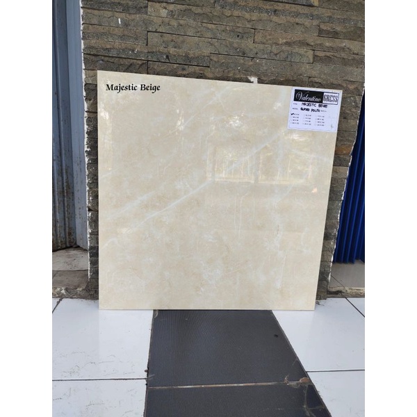 Jual GRANITE LANTAI 60X60 MAJESTIC BEIGE / VALENTINO GRESS / GLOSSY ...
