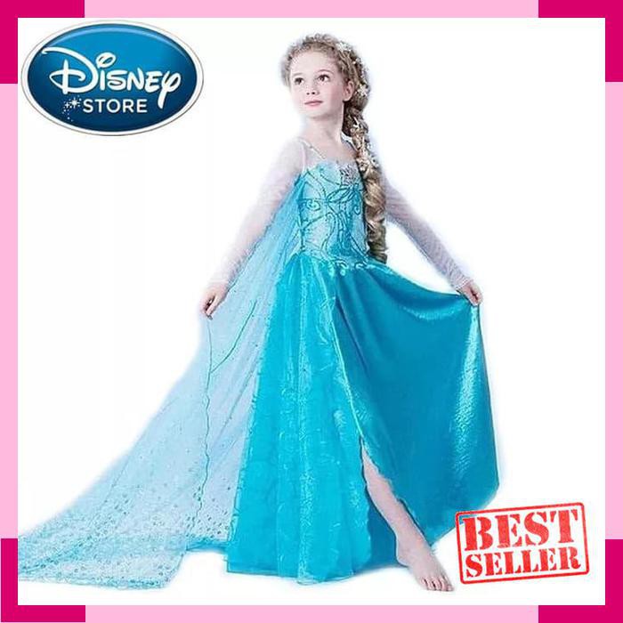 Jual baju anak baju elsa frozen / kostum elsa frozen ulang tahun anak ...
