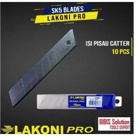 Jual LAKONI PRO Isi Cutter Refill Cutter Blade Isi Kater Besar isi 10 ...