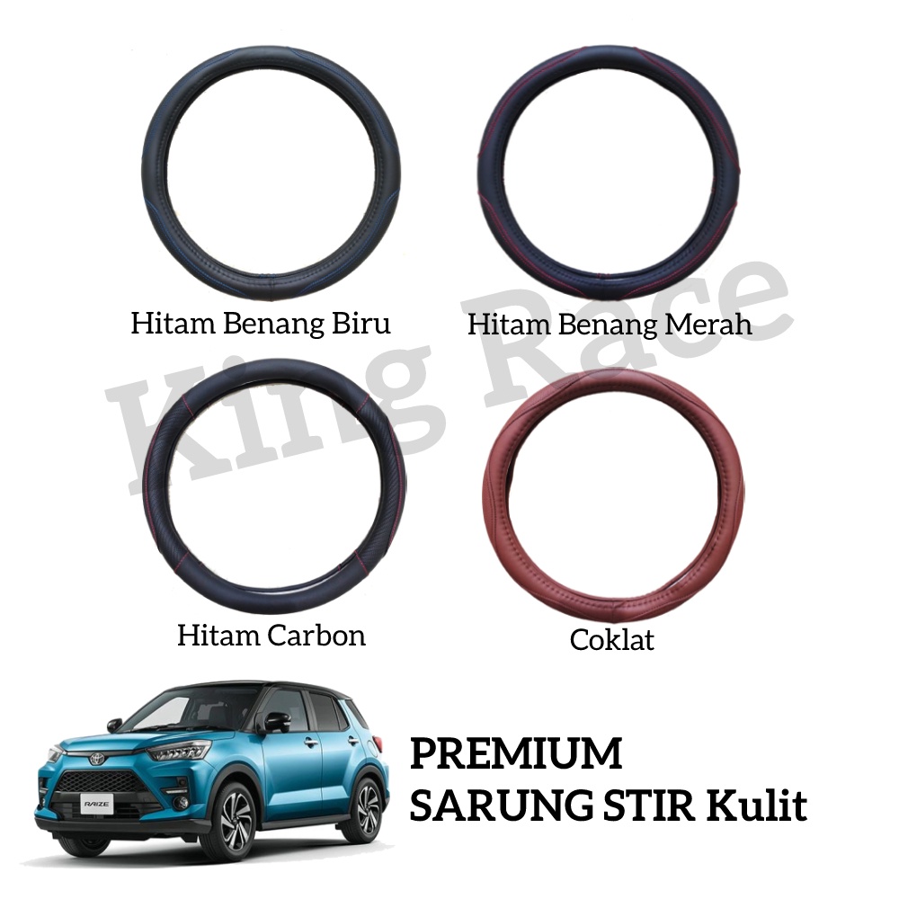 Jual PREMIUM Sarung Stir Mobil Kulit Asli Kombinasi Cover Steer Toyota ...