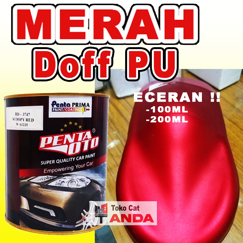 Jual Merah Doff PU Red Doff PU Scoopy Red Penta OTO - Cat Pu Bakar ...