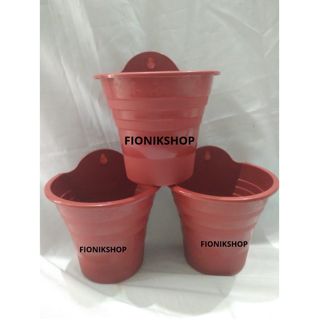 Jual POT DINDING SEW COKLAT - POT DINDING - POT TEMPEL | Shopee Indonesia