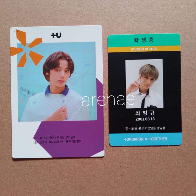 Jual TXT Photocard Hueningkai beomgyu tdc magic Arcadia Student ID Pad ...