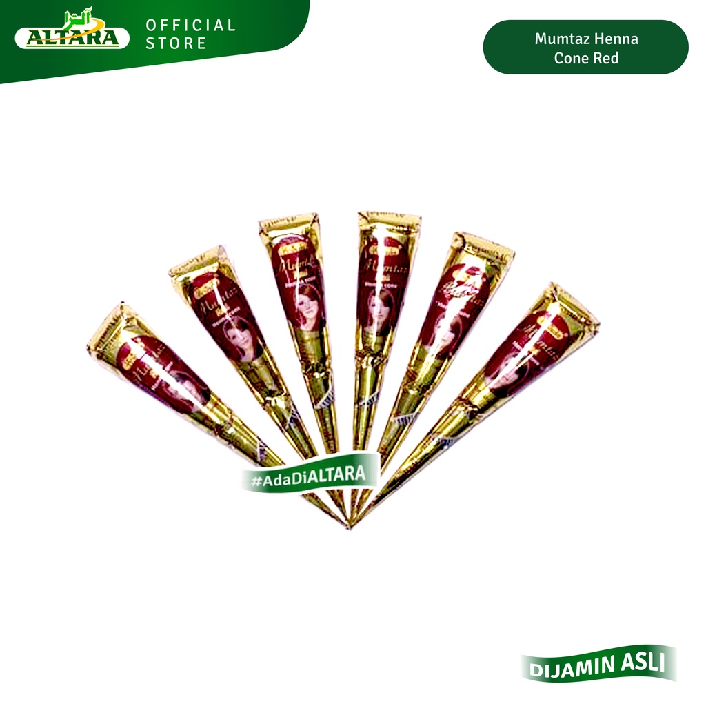 Jual Khojati Mumtaz Henna Cone Red EXP Jun 2025 / Henna India / Henna ...