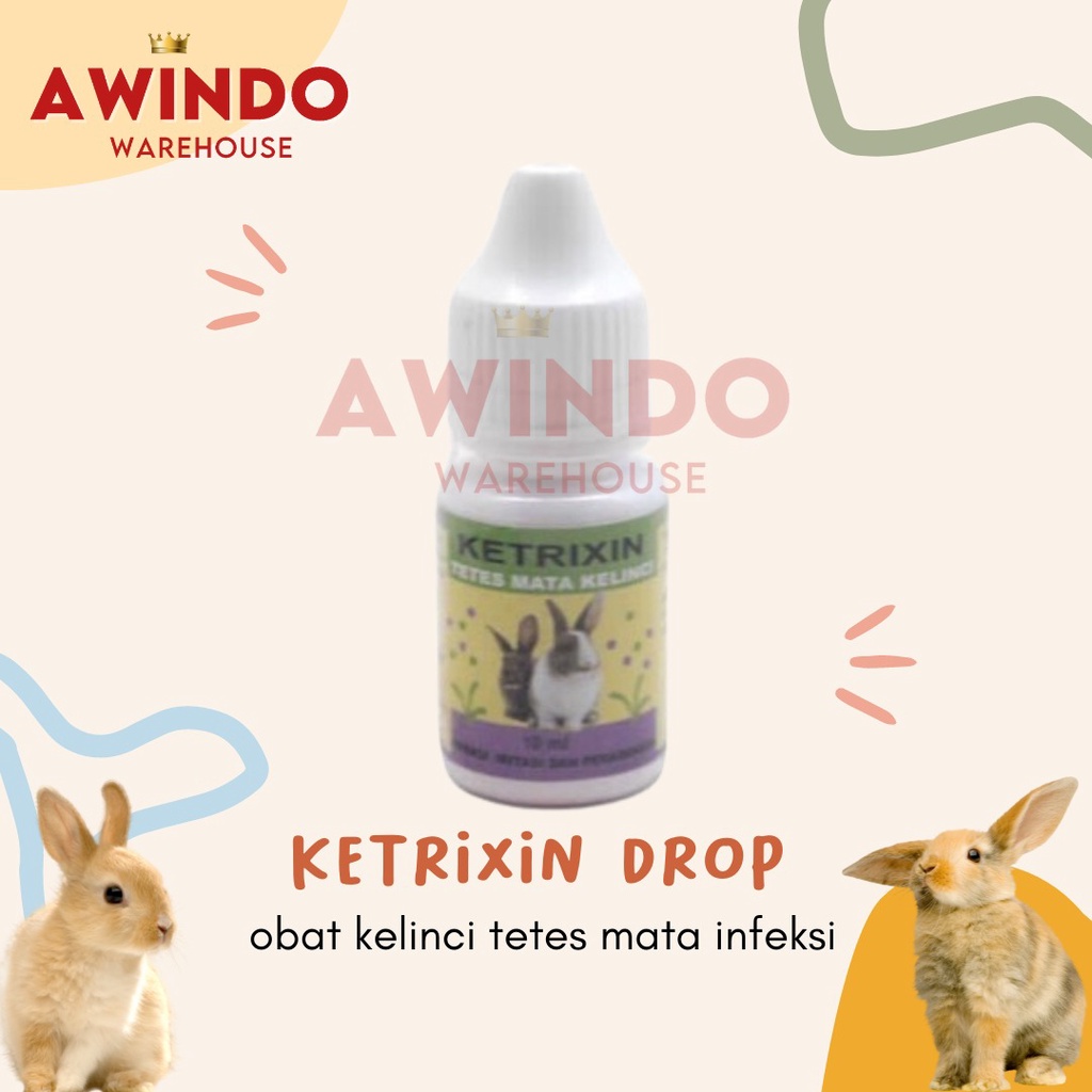 Jual KETRIXIN KELINCI - Obat Tetes Mata Kelinci Infeksi Beleken Iritasi ...